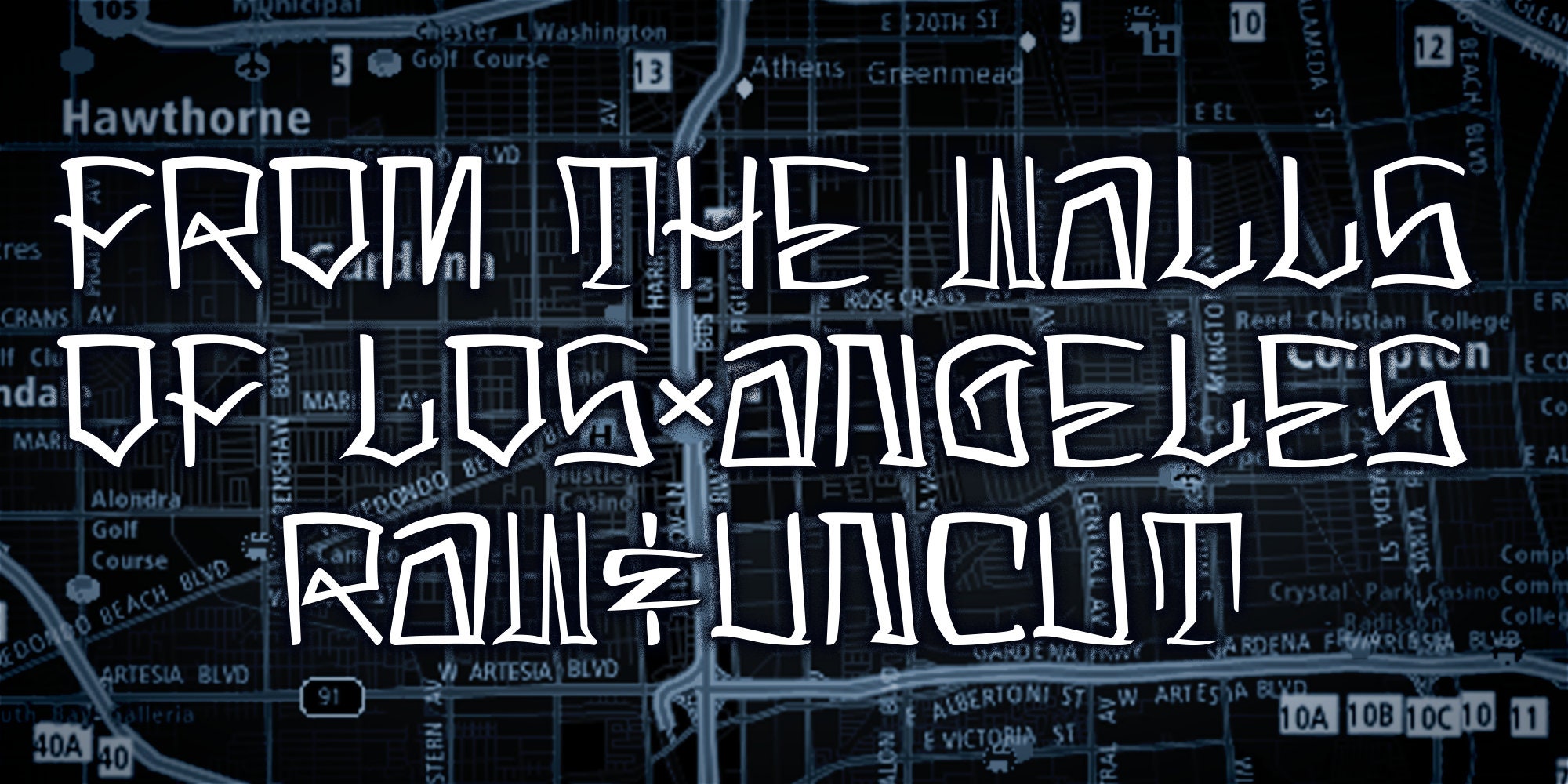 LA Gang Font Set01 - Etsy