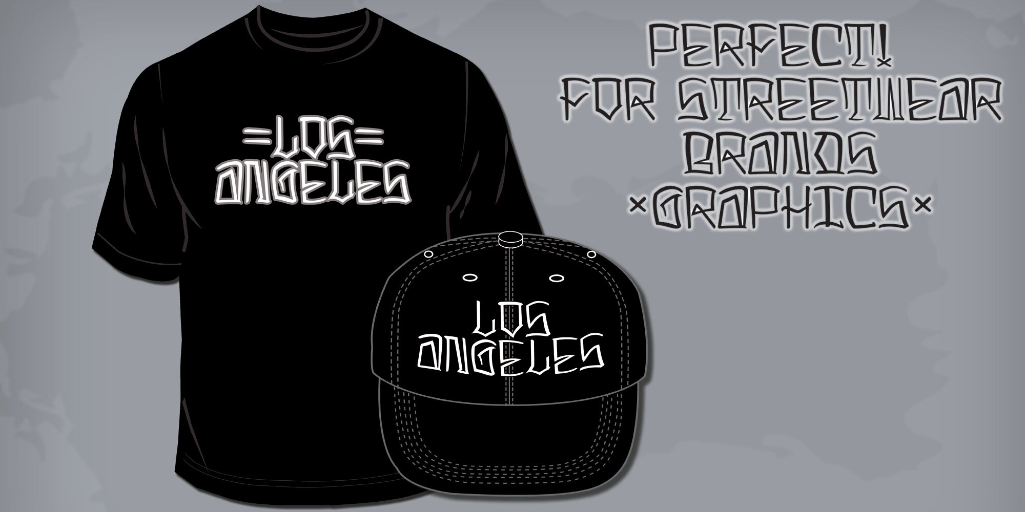 LA Gang Font Set01 - Etsy