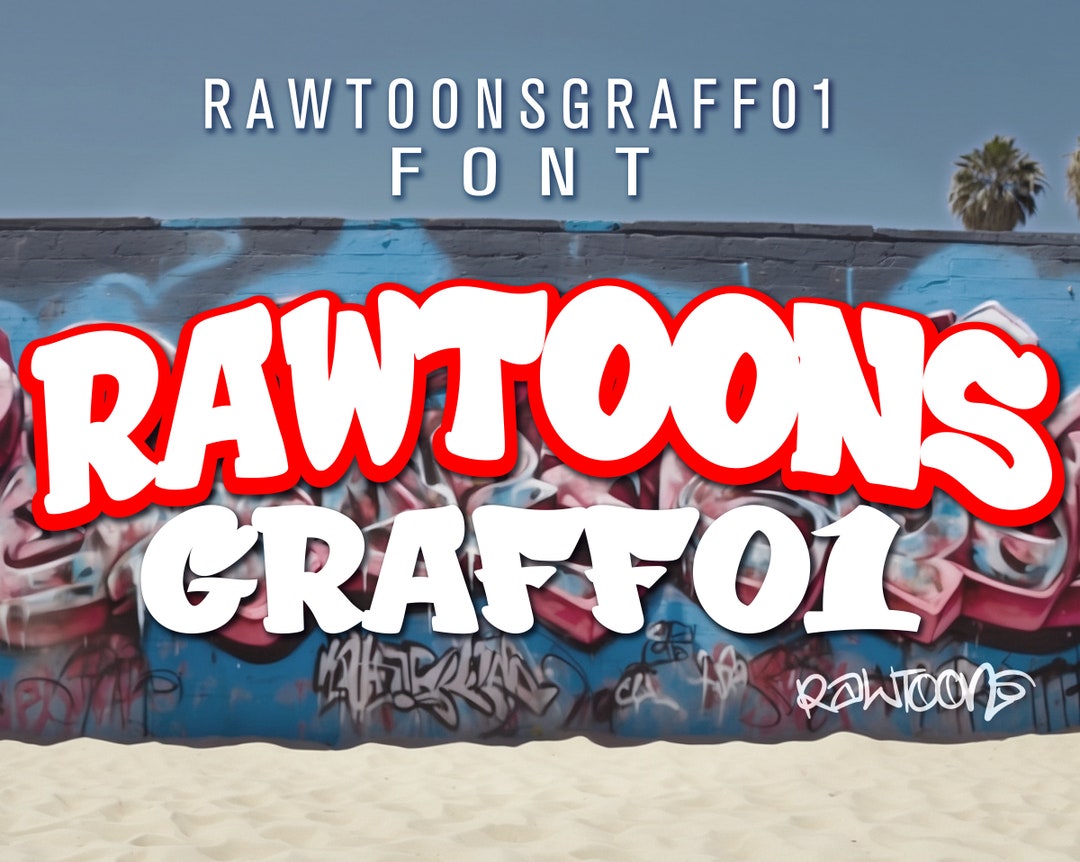 Rawtoonsgraff01-font hand Drawn Graffiti Art Inspired Font .otf & .ttf ...