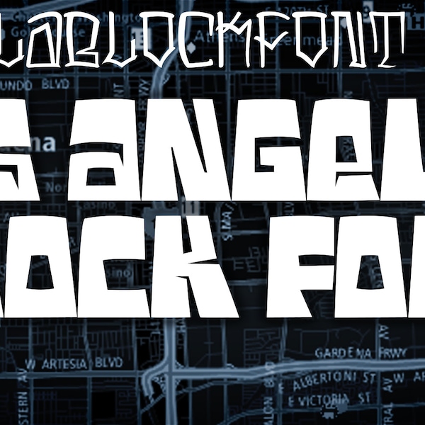 Los Angeles Font - Etsy