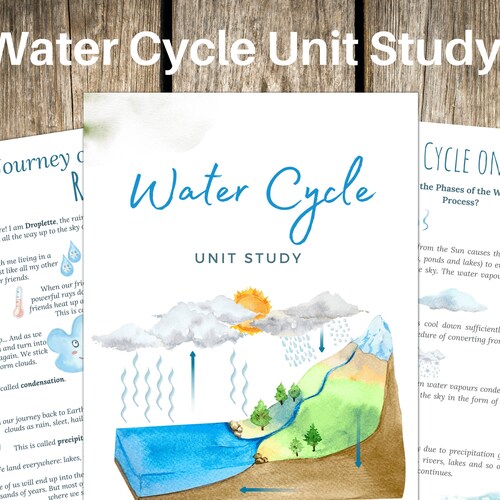 WATER CYCLE Unit Study Process Nature Study Science - Etsy