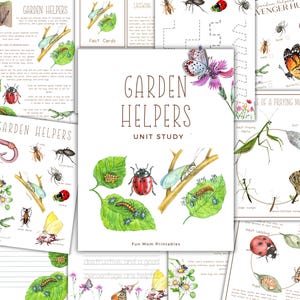 GARDEN INSECTS BUNDLE, Garden Pests Unit, Pollinators Unit, Earthworm ...