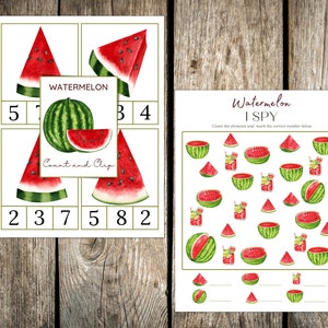 WATERMELON Unit Study Life Cycle Anatomy Nature Study - Etsy