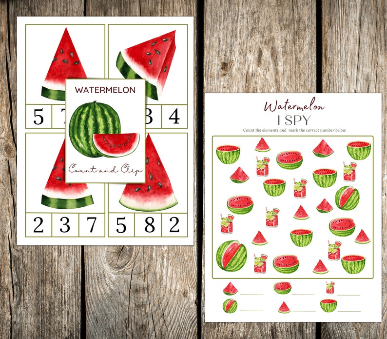 WATERMELON Unit Study Life Cycle Anatomy Nature Study - Etsy