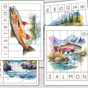 Salmon Life Cycle Unit Study: Homeschool Science Printable (INSTANT ...