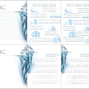ICEBERG Unit Study, Nature Study, Science, Handwriting, Homeschool ...