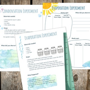WATER CYCLE Unit Study, Process, Nature Study, Science, Handwriting ...