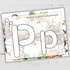 LETTER of the WEEK, P is for Pumpkin, Letter P Activities, Alphabet ...