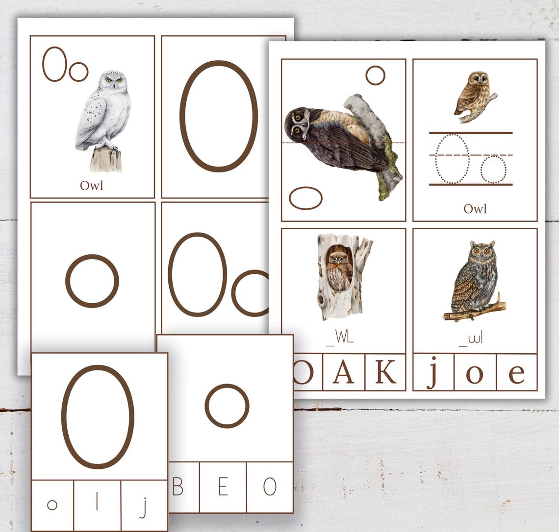 Letter O is for Owl - Alphabet Learning Printable (instant Download) - Etsy