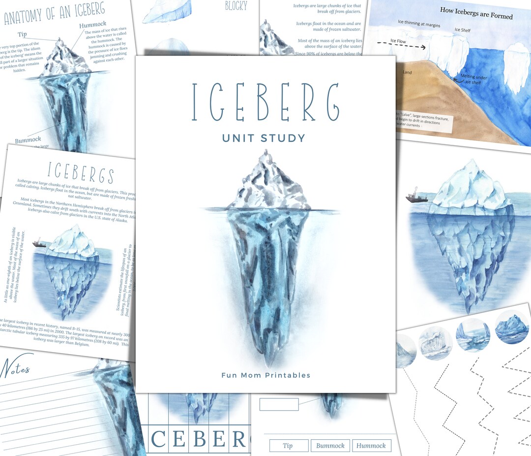 ICEBERG Unit Study, Nature Study, Science, Handwriting, Homeschool ...