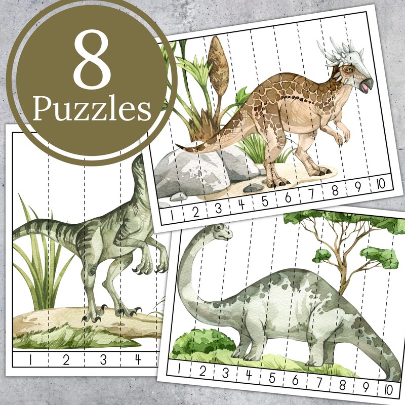 Montessori Dinosaur - Etsy