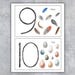 NATURE Counting Flashcards, 1 to 10 Counting, Toddler Preschool ...