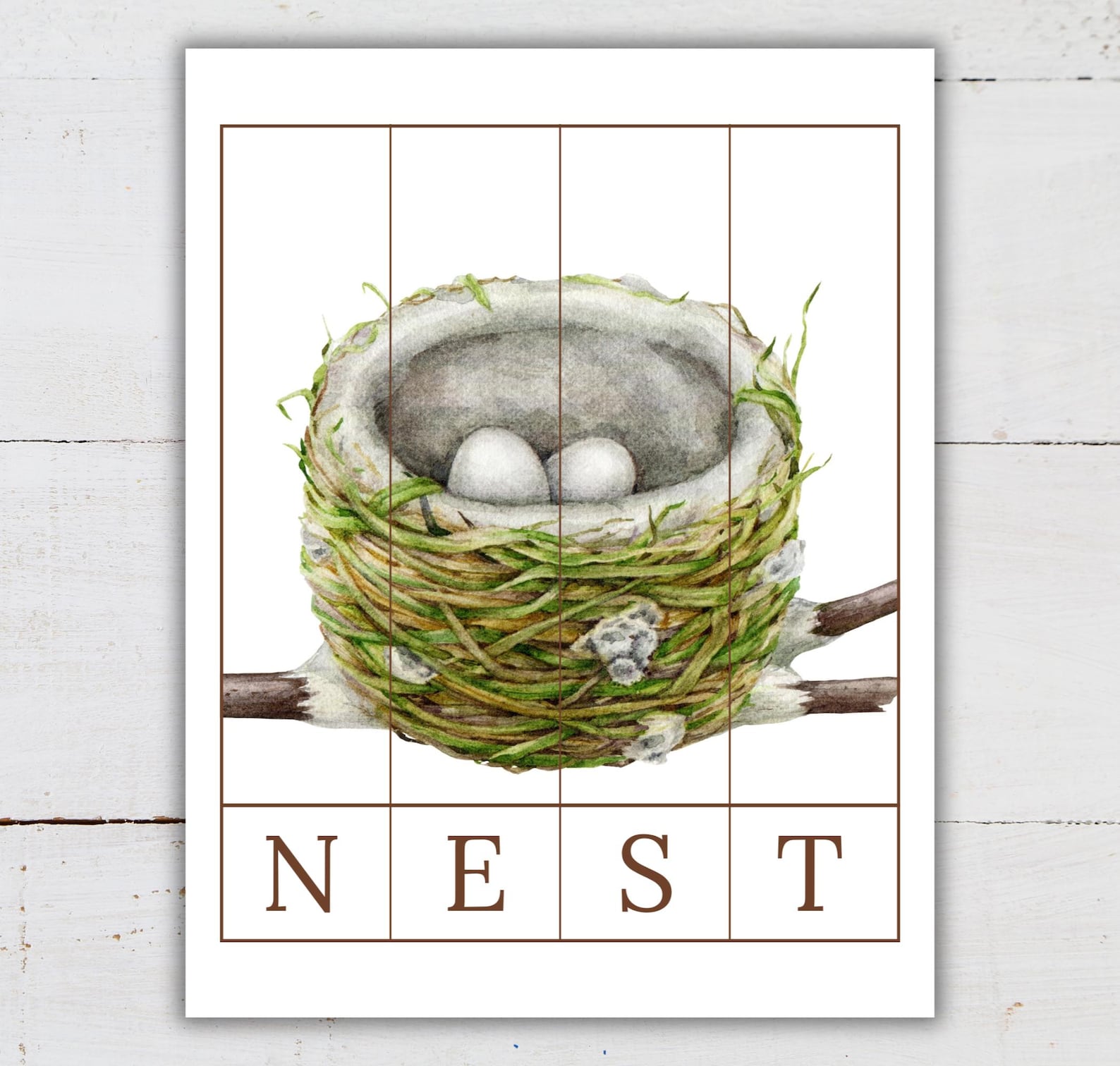 Letter N is for Nest: Alphabet Learning Printable (digital Download) - Etsy