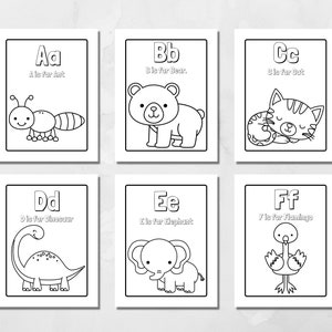 Alphabet Coloring Pages for Kids - Printable ABC Coloring Book ...