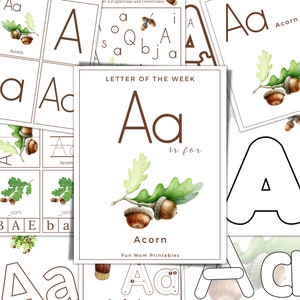 LETTER of the WEEK, A is for Acorn, Letter A Activities, Alphabet ...
