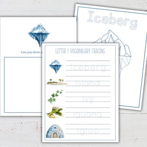 LETTER of the WEEK, I is for Iceberg, Letter I Activities, Alphabet ...
