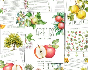 APPLE Mini Unit Study, Life Cycle, Anatomy, Nature Study, Science ...