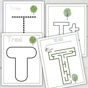 LETTER of the WEEK, T is for Tree, Letter T Activities, Alphabet ...