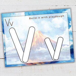 LETTER of the WEEK, V is for Volcano, Letter V Activities, Alphabet ...