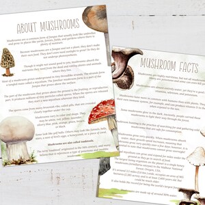 MUSHROOMS of North America Unit Study, Anatomy, Nature Study, Science ...