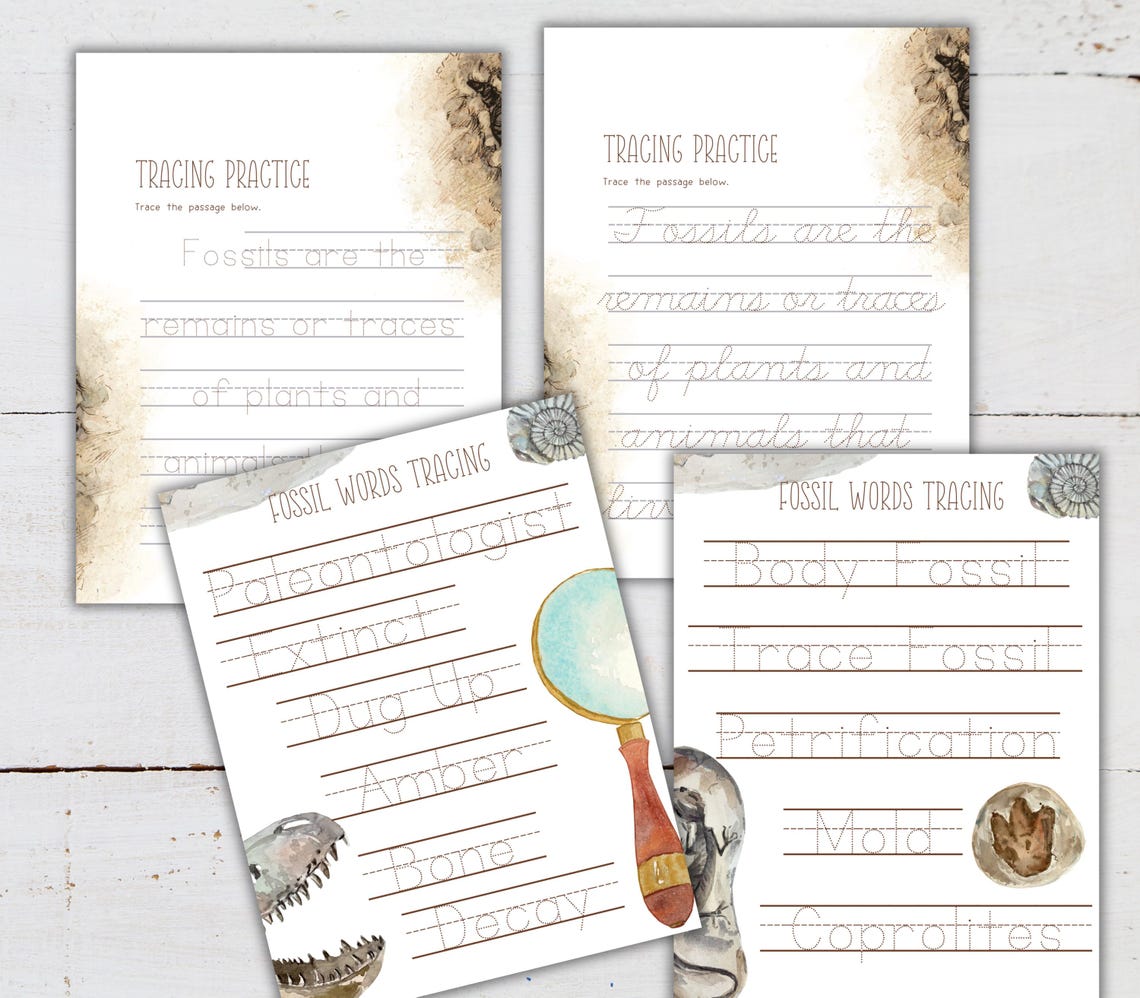 FOSSILS Unit Study, Anatomy, Nature Study, Science, Handwriting ...