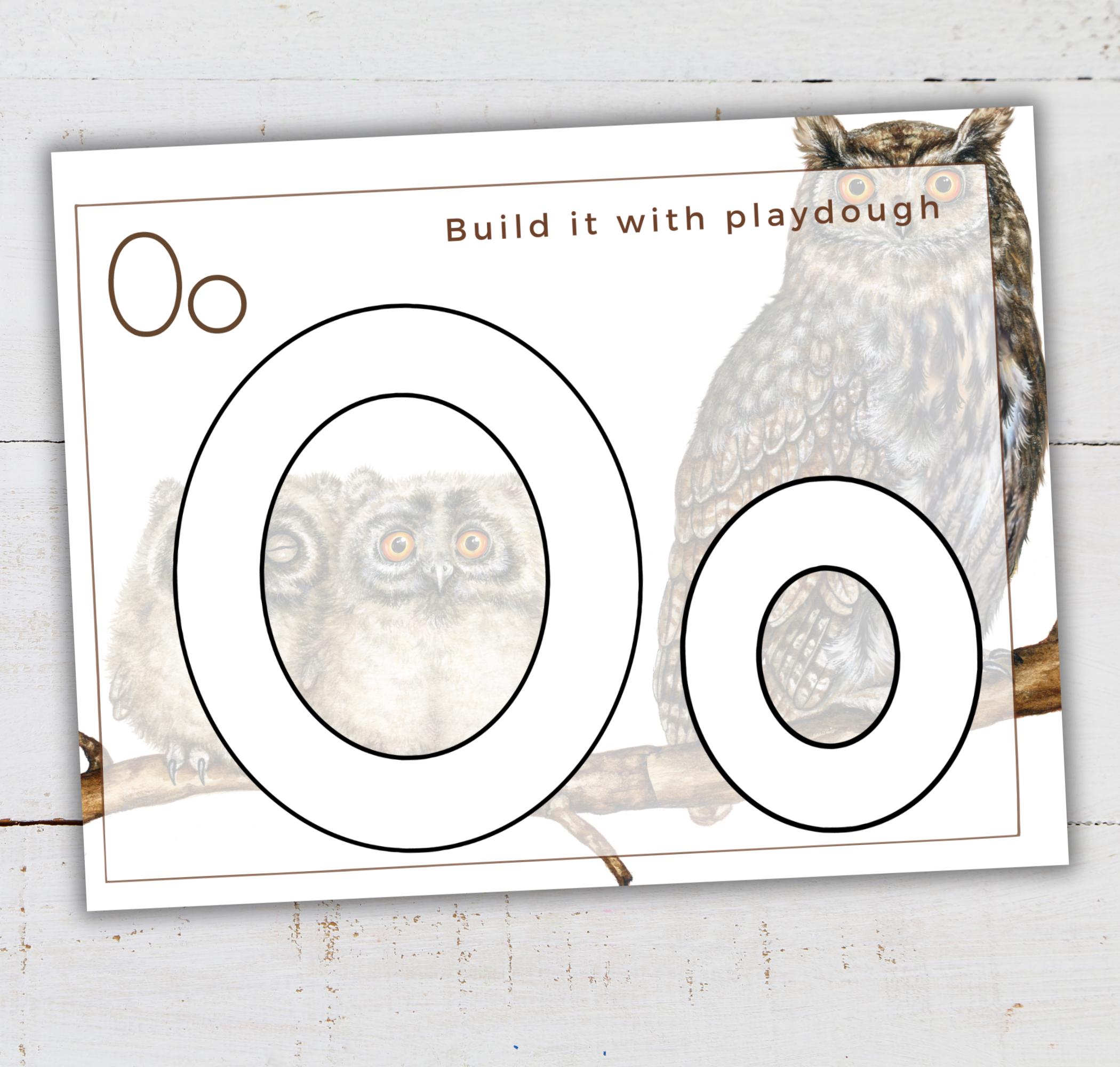 Letter O is for Owl - Alphabet Learning Printable (instant Download) - Etsy
