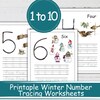 NATURE Counting Flashcards, 1 to 10 Counting, Toddler Preschool ...