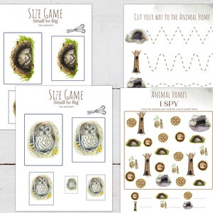 ANIMAL HOMES Unit Study, Nature Study, Science, Handwriting, Homeschool ...