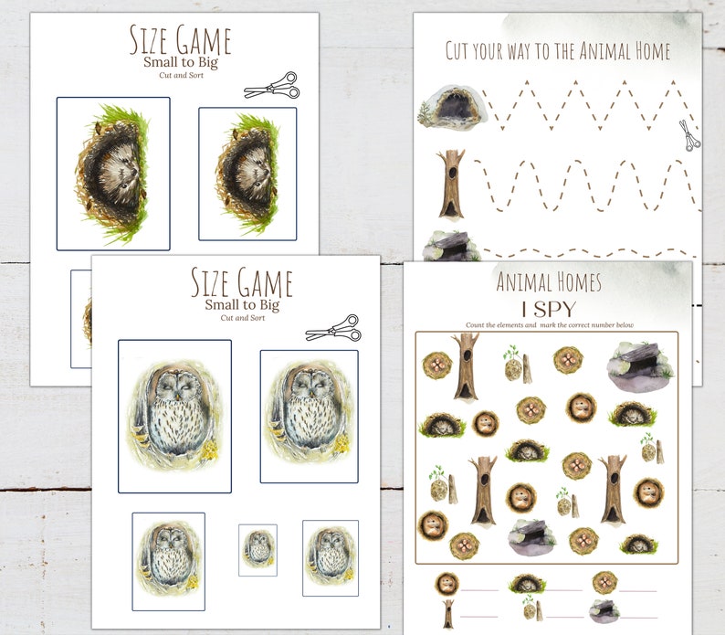 ANIMAL HOMES Unit Study, Nature Study, Science, Handwriting, Homeschool ...
