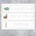 Spring Preschool Printable Word Tracing Strips. Kindergarten ...