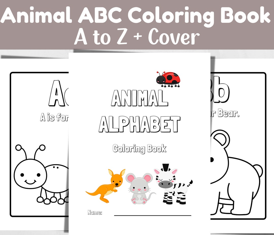 Alphabet Coloring Pages for Kids - Printable ABC Coloring Book ...