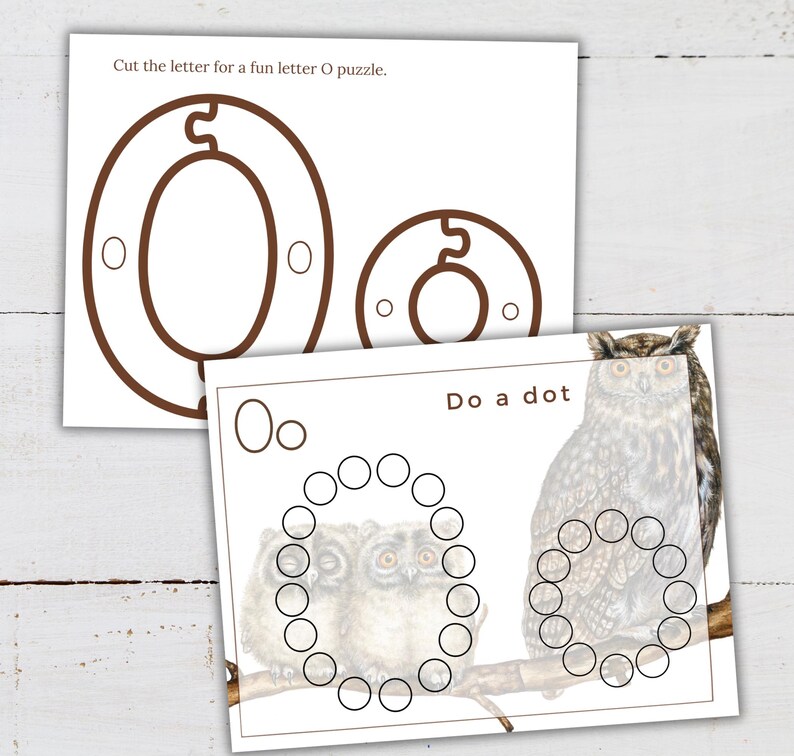 Letter O is for Owl - Alphabet Learning Printable (instant Download) - Etsy