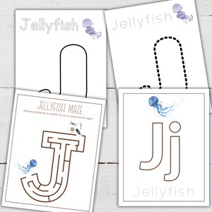 LETTER of the WEEK, J is for Jellyfish, Letter J Activities, Alphabet ...