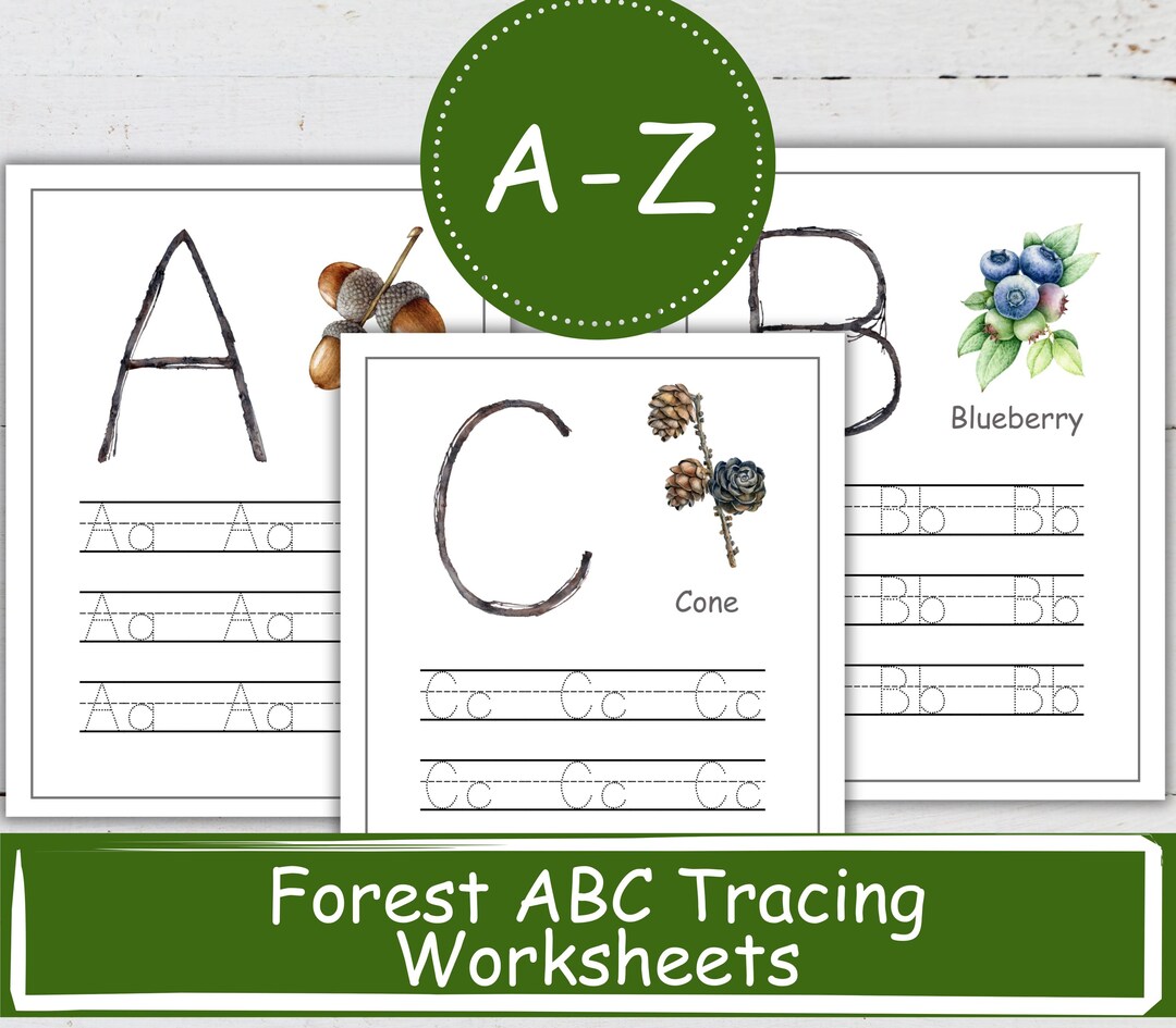 FORST ABC Tracing Pages for Kids - A to Z Tracing Pages - Alphabet ...