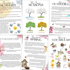 SEASONS UNITS BUNDLE, Seasons Activities, Science, Handwriting ...