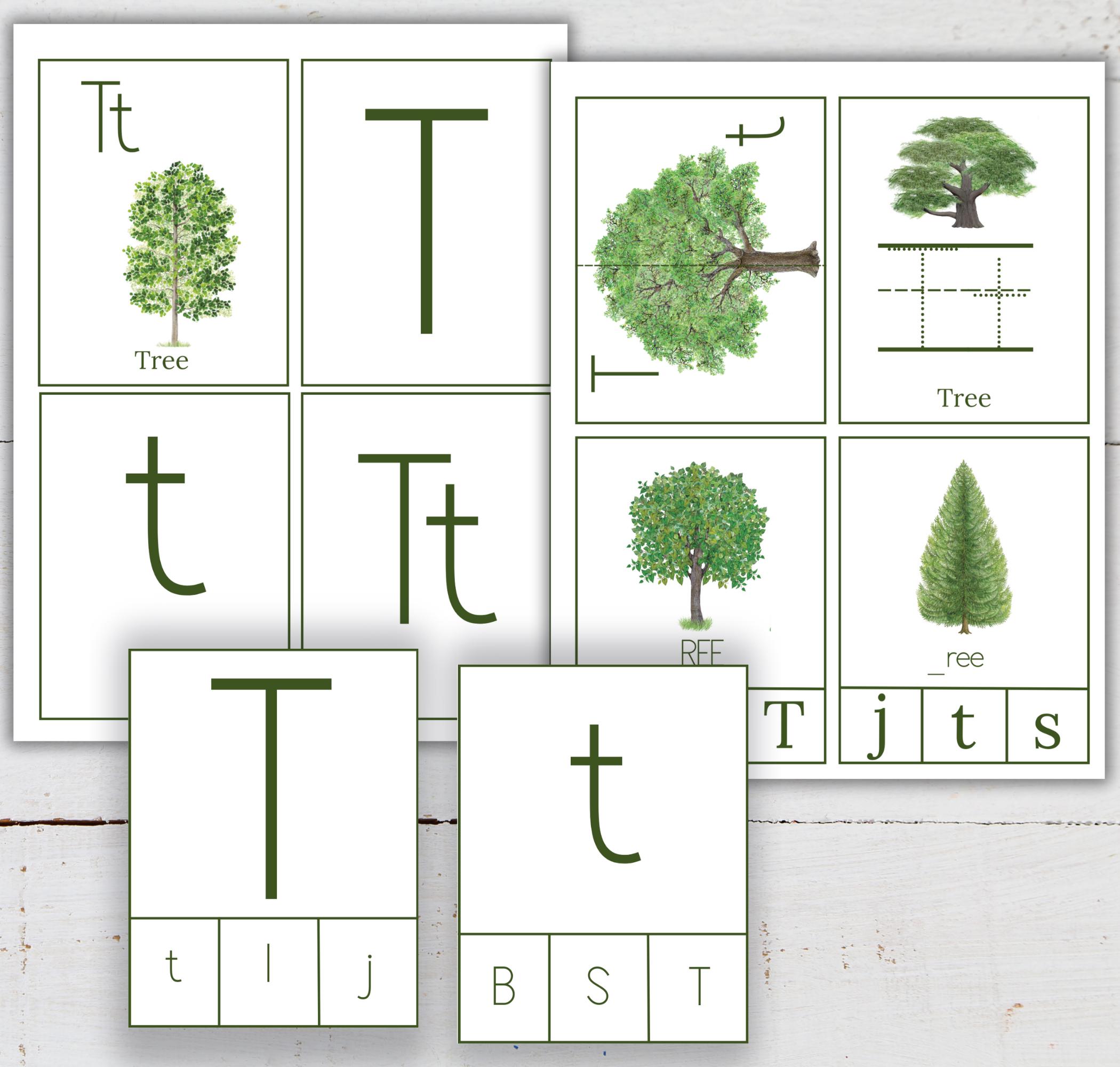Letter T is for Tree: Alphabet Learning Activities (printable) - Etsy