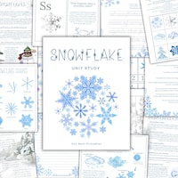 Snow Unit Study & Snowflakes Printable Bundle Winter Homeschool ...