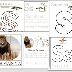 African Savanna Animals Unit Study: Homeschool Printable (instant ...