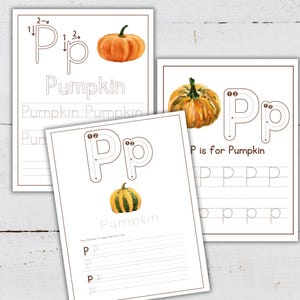 LETTER of the WEEK, P is for Pumpkin, Letter P Activities, Alphabet ...