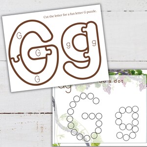 LETTER of the WEEK, G is for Grapes, Letter G Activities, Alphabet ...