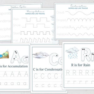 WATER CYCLE Unit Study, Process, Nature Study, Science, Handwriting ...