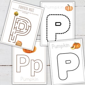 LETTER of the WEEK, P is for Pumpkin, Letter P Activities, Alphabet ...