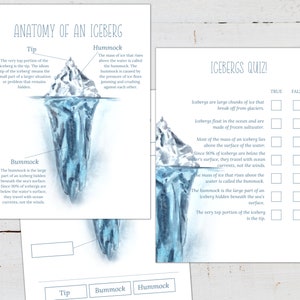 ICEBERG Unit Study, Nature Study, Science, Handwriting, Homeschool ...