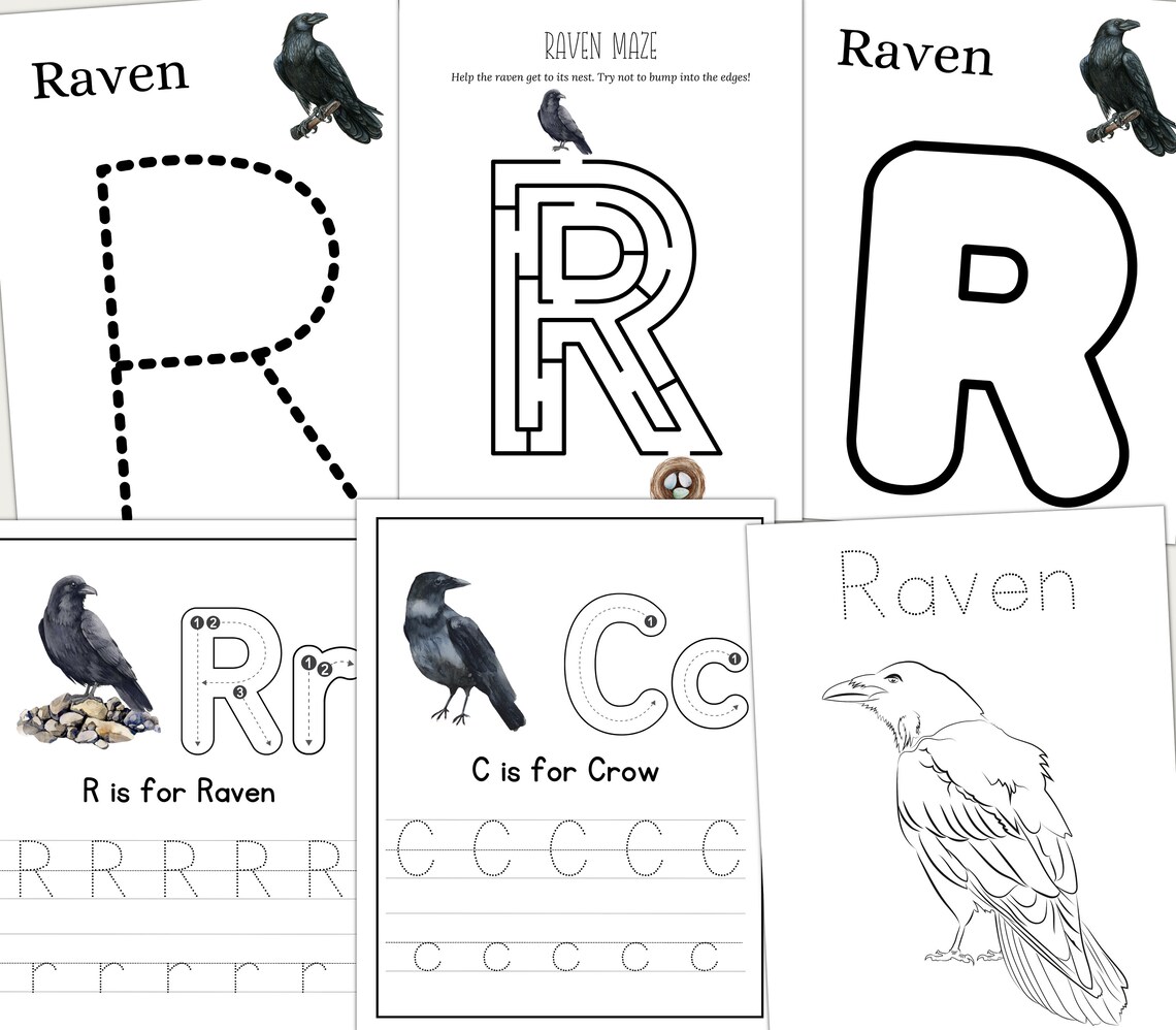 RAVEN Unit Study, Anatomy, Nature Study, Science, Handwriting ...