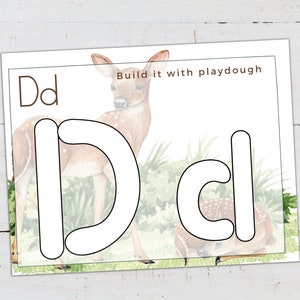 Letter D is for Deer: Alphabet Learning Activities (printable Digital ...