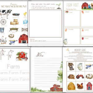 On the Farm Unit Study (digital Download) - Etsy