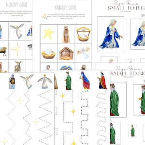 NATIVITY Unit Study, Vocabulary, Jesus Birth Story, Handwriting ...