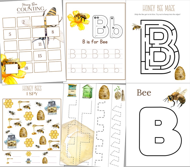 Honey Bees Nature Study Unit: Homeschool Science (INSTANT DOWNLOAD) - Etsy