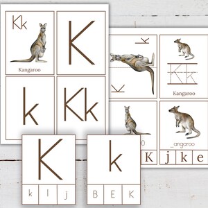 Letter K Kangaroo Learning Activities: Alphabet Printable (instant ...