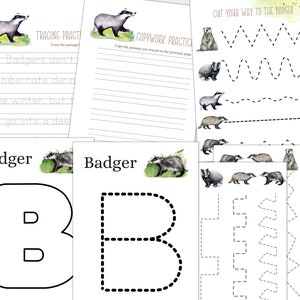 Badger Unit Study: Homeschool Science, Anatomy & Life Cycle (printable ...